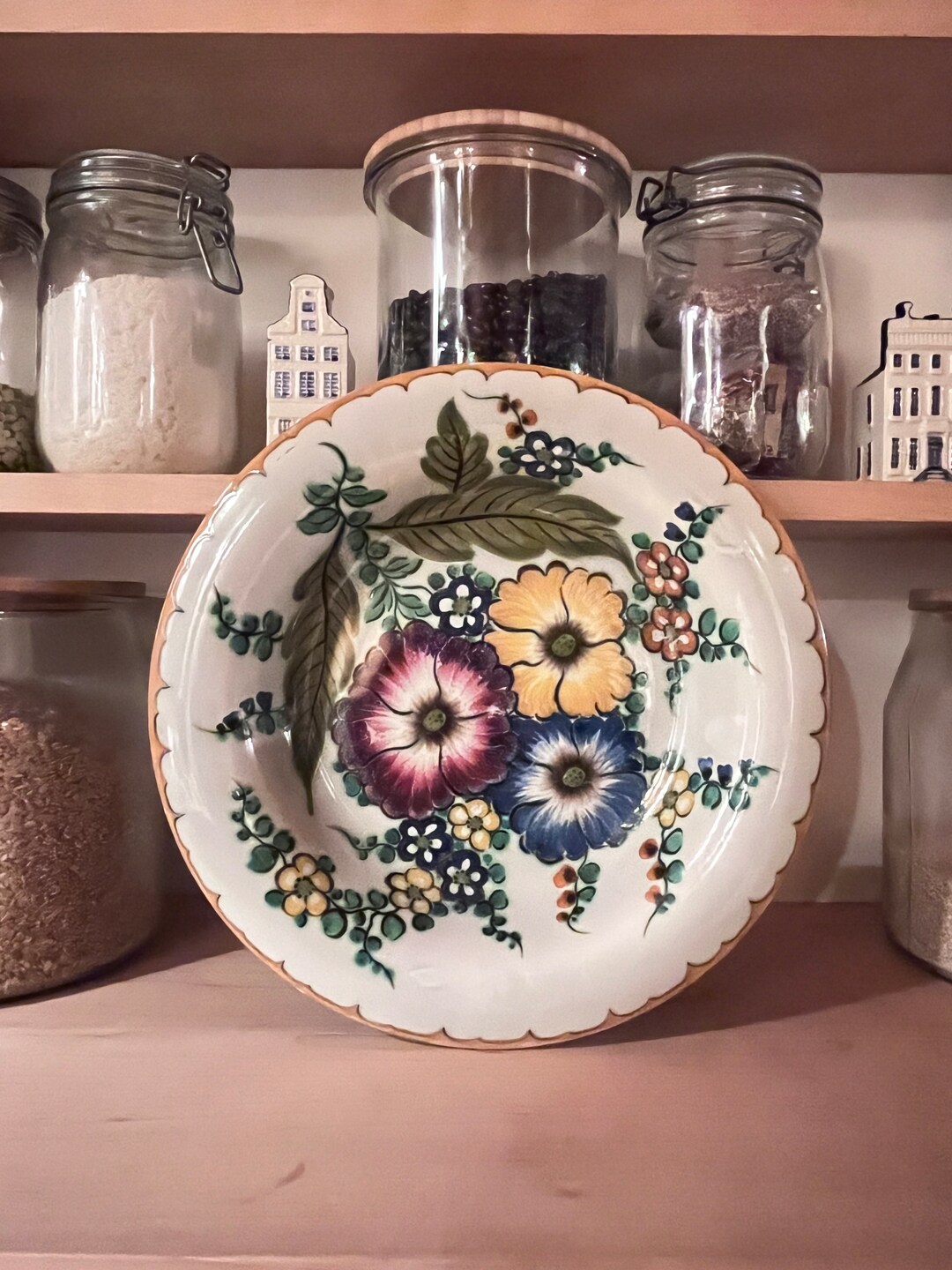 Vintage Anjer Royal Gouda Holland Floral Stunner - Etsy