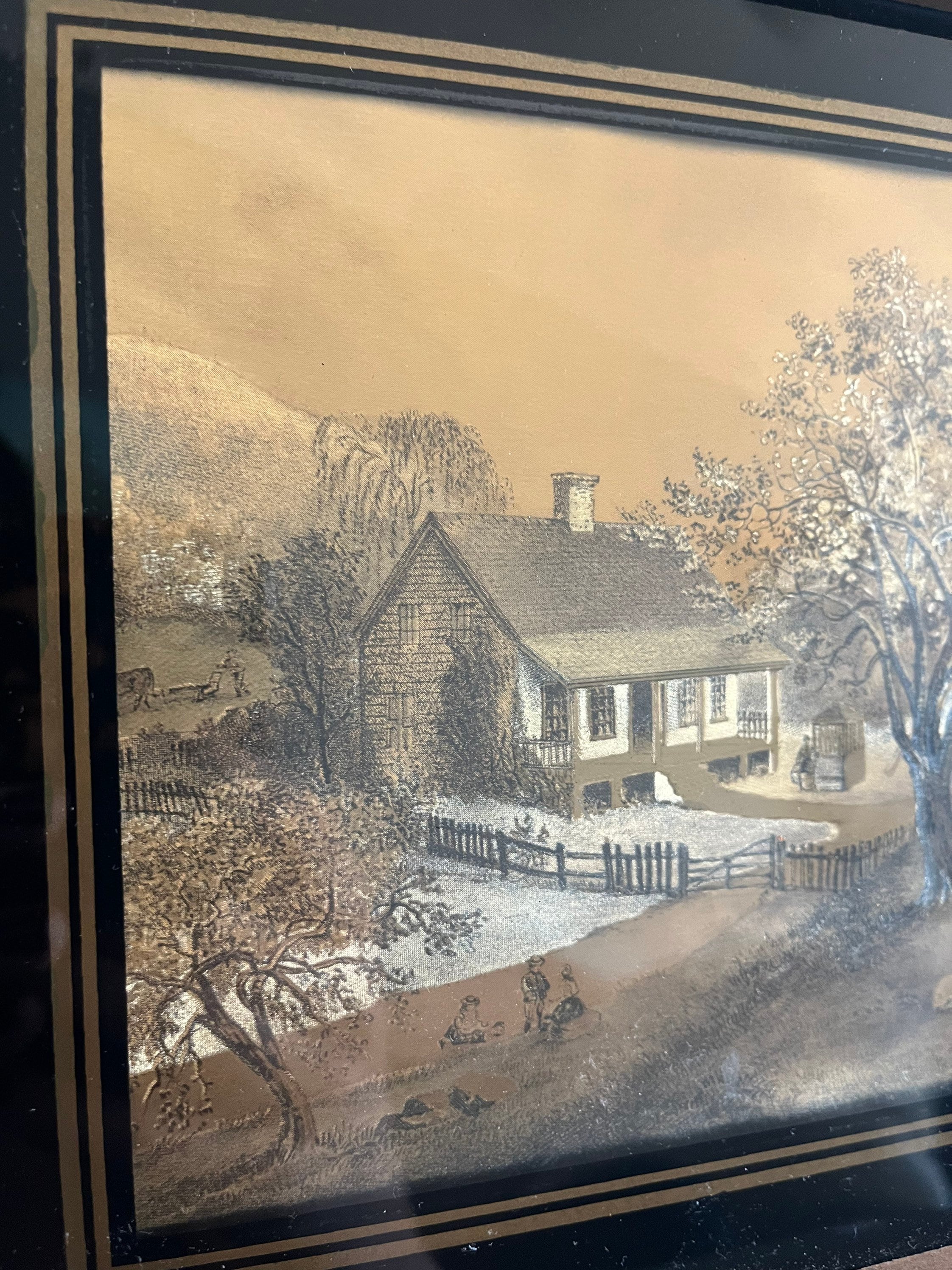 Vintage Foil Art Print - Etsy