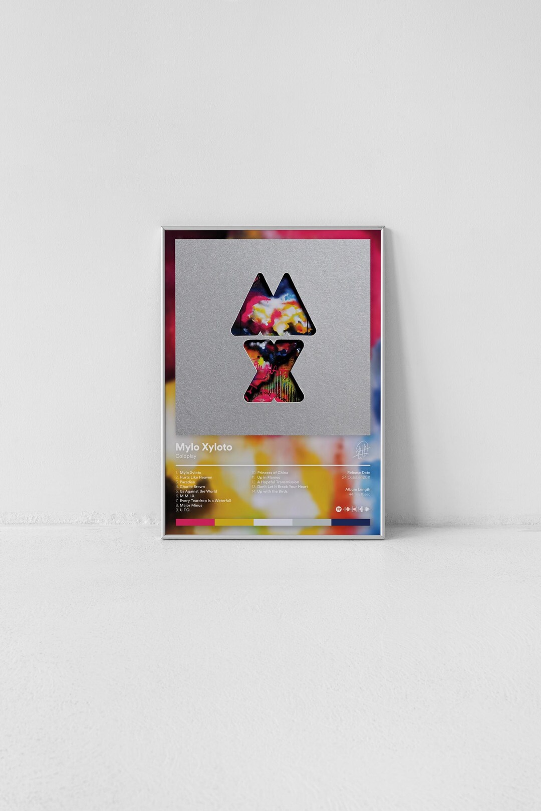 Coldplay - Mylo Xyloto - Digital Download Album Poster - Printable Wall ...