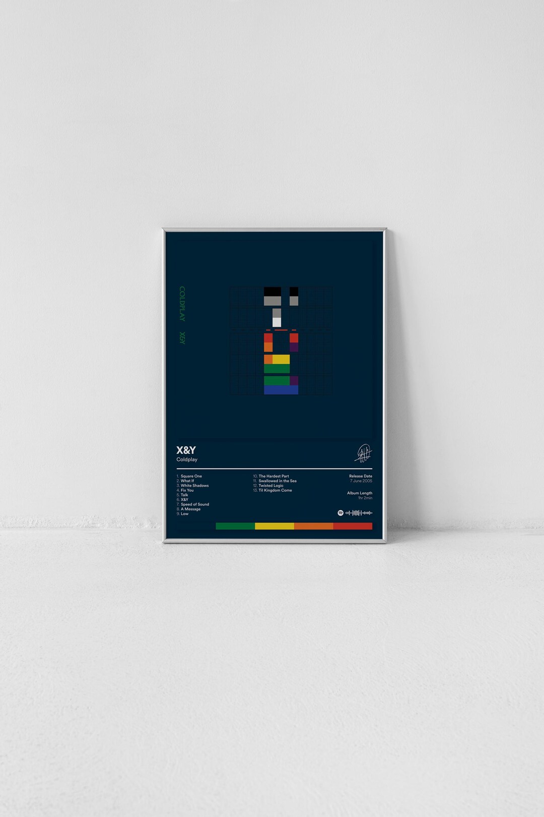 Coldplay - X&Y - Digital Download Album Poster - Printable Wall Art ...