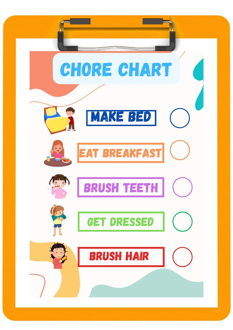 Kids Chore Chart - Etsy