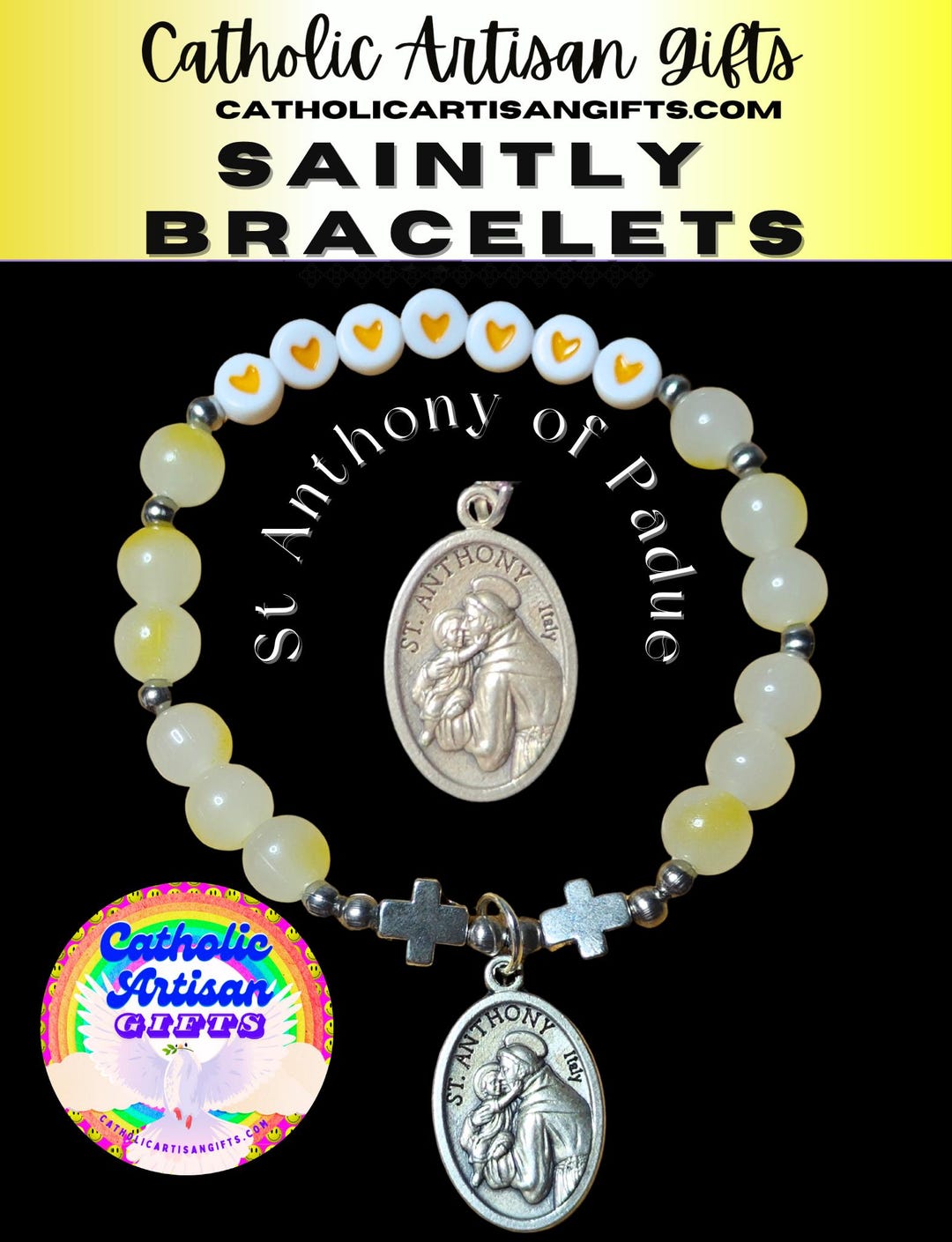 Saintly St Anthony of Padue Faint Sunshine Color With Lemony Yellow ...