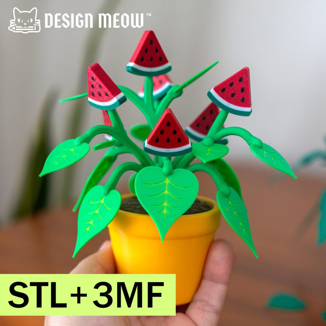 Watermelon Plant 3D Print Digital Download File - STL - Etsy