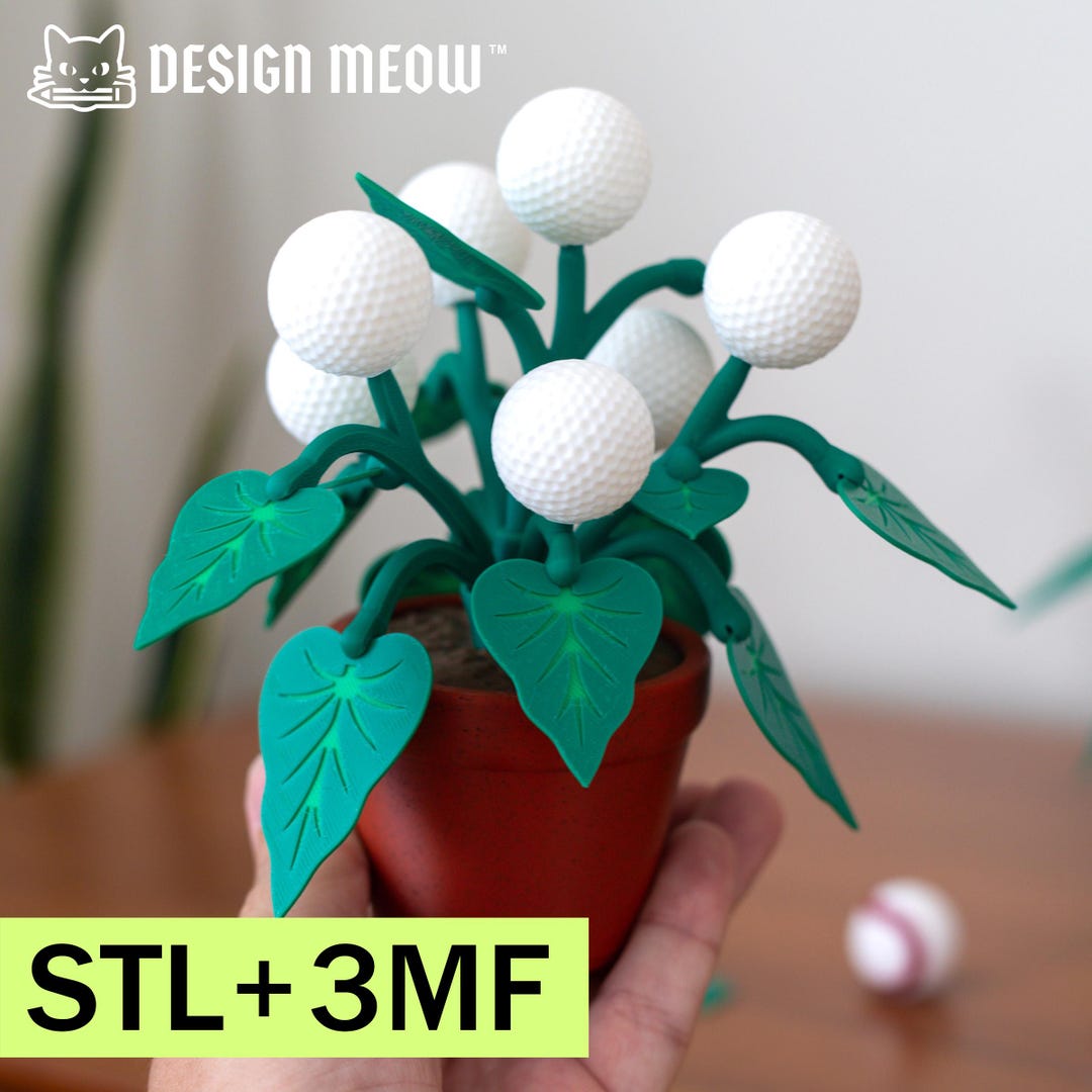 Golf Plant 3D Print Digital Download File - STL - Etsy