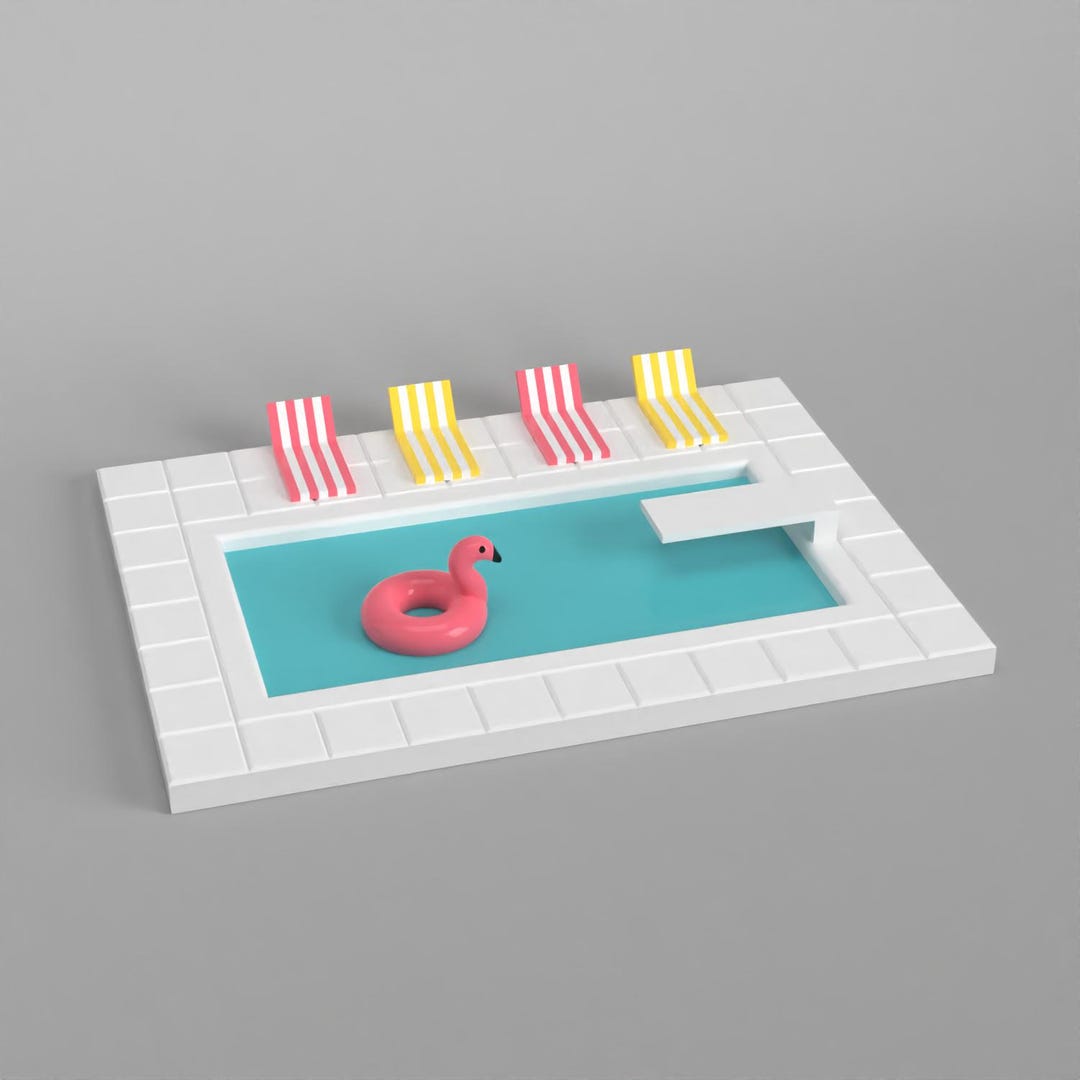 Tiny Pool 3D Print Digital Download File - STL - Etsy Australia