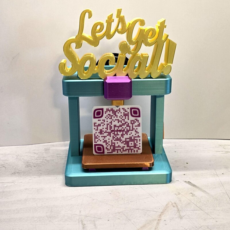 3d Print Qr Code Stand - Etsy