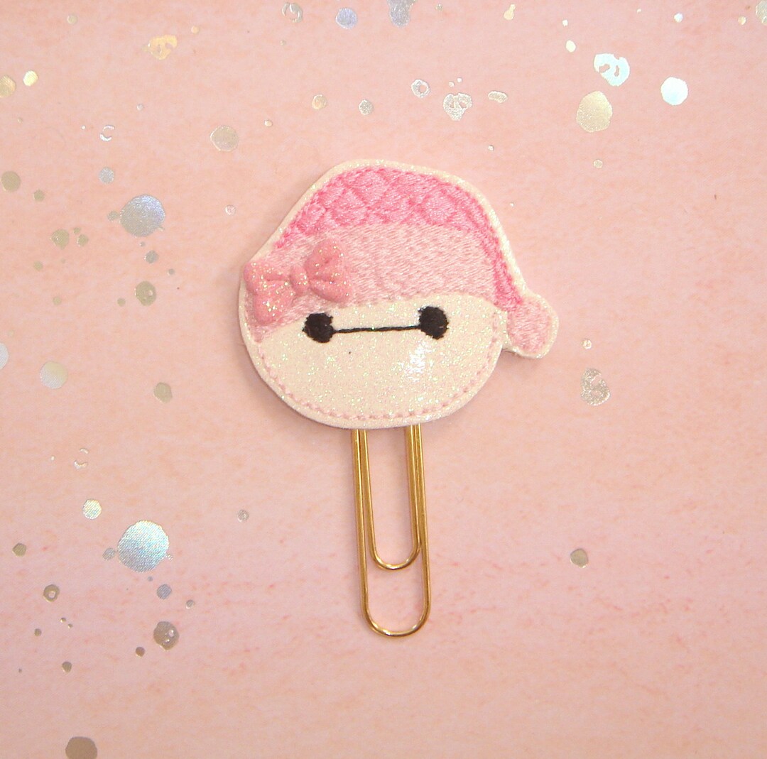 Pink Holiday Robot Planner Paperclip - Etsy