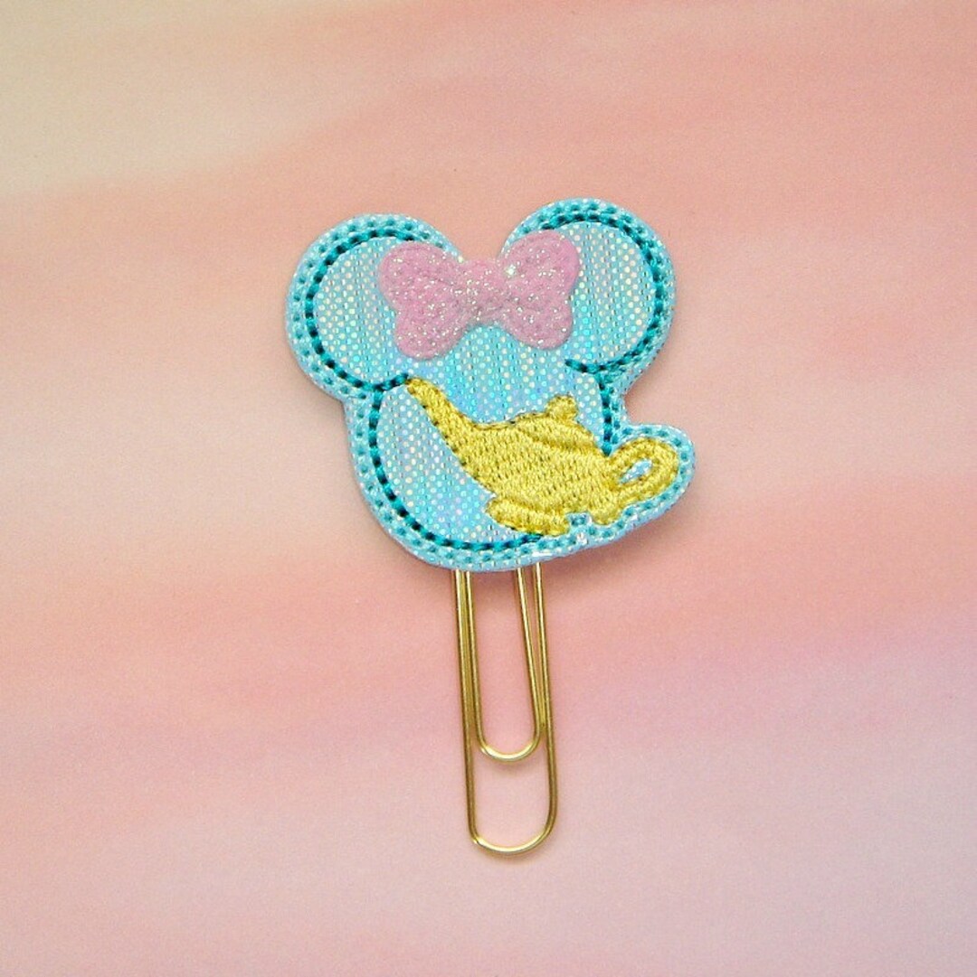 Genie Mouse Holographic Planner Clip Paper Clip - Etsy