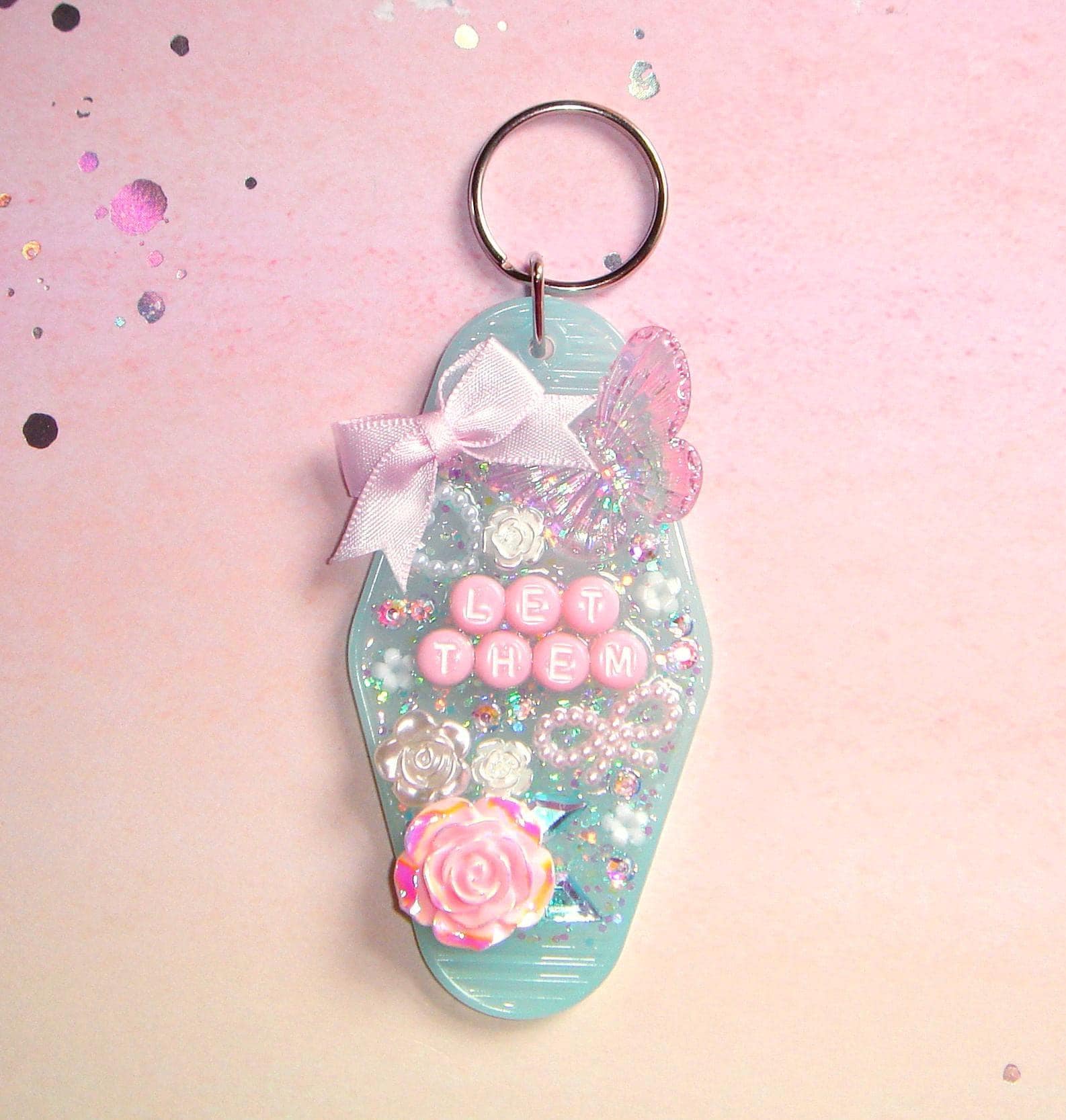 Let Them Keychain, Hotel Key Chain, Retro Keychain, Junk Keychain ...