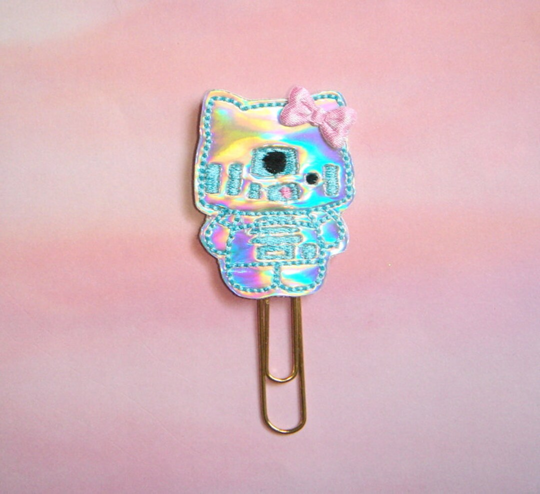 Holographic Space Robot Planner Clip Paperclip - Etsy