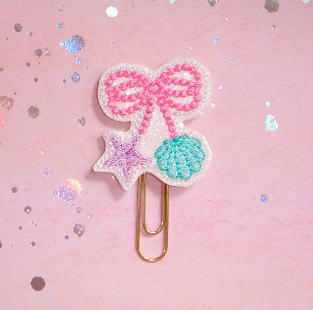 Beach Bow Summer Pastel Planner Paperclip - Etsy