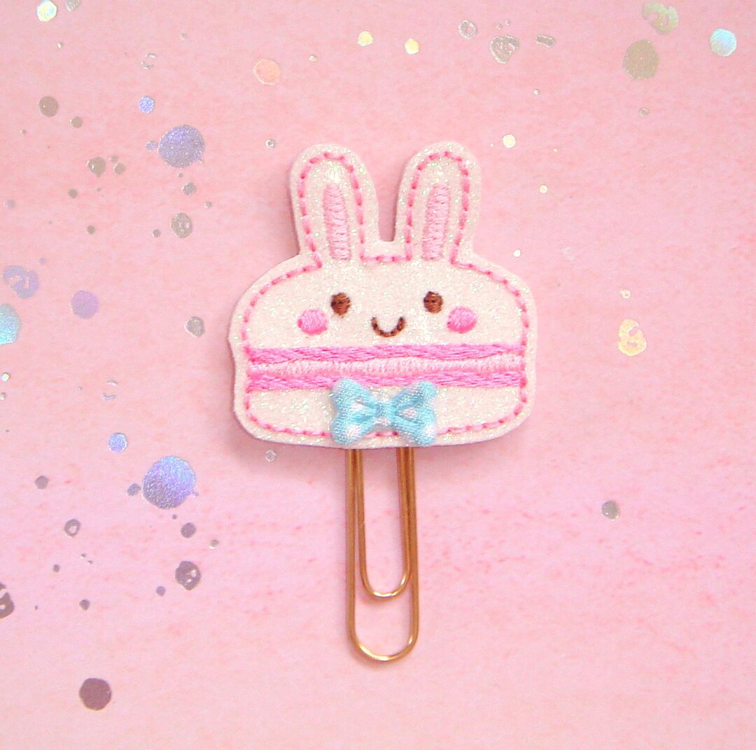 Bunny Macaron Bookmark Paperclip - Etsy