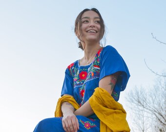 Mexican Embroidered Dresses handbags Accessories by EricaMaree