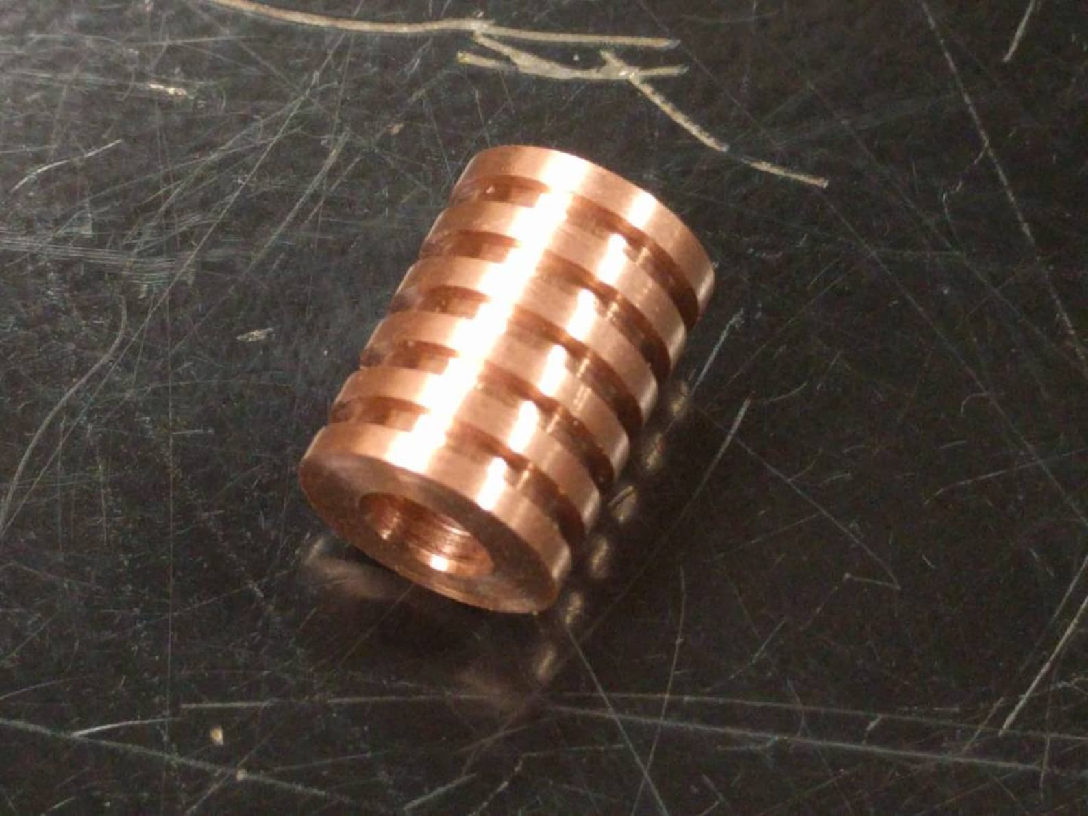 Large Copper Lanyard Bead With 5 Grooves and a Free Paracord Lanyard - Etsy