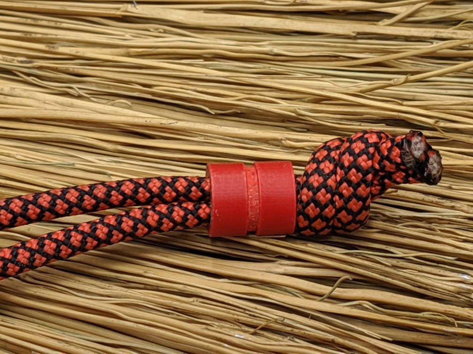 Medium Red G10 Lanyard Bead With One Groove and a Free - Etsy
