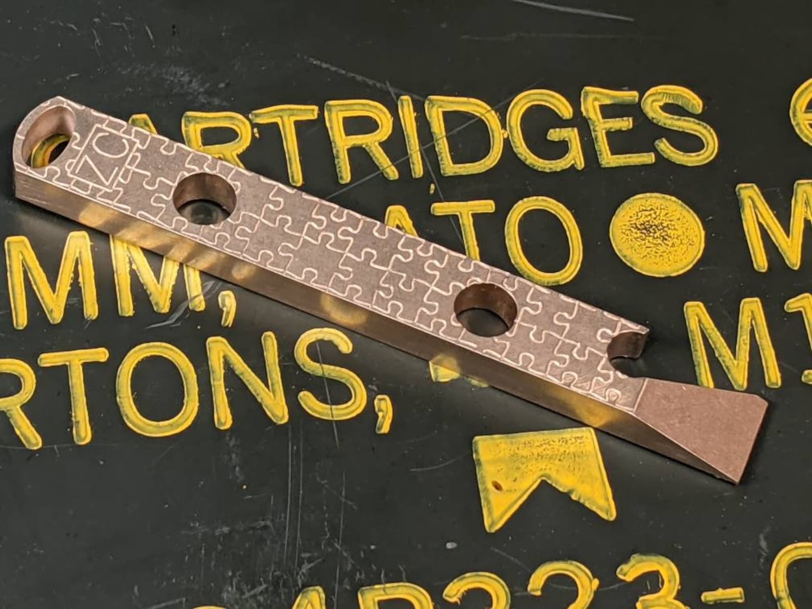 Brass Puzzle Pattern Pry Bar - Etsy