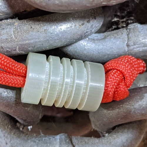 Large Copper Lanyard Bead With 5 Grooves and a Free Paracord - Etsy