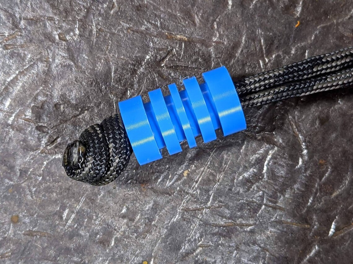 Large Blue Acetal delrin Lanyard Bead With Free Paracord - Etsy UK