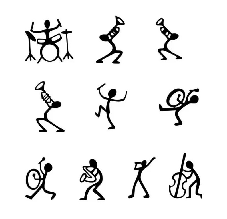 Creative Music Band Wall Sticker – Waterproof Artistic Vinyl Decal for ...