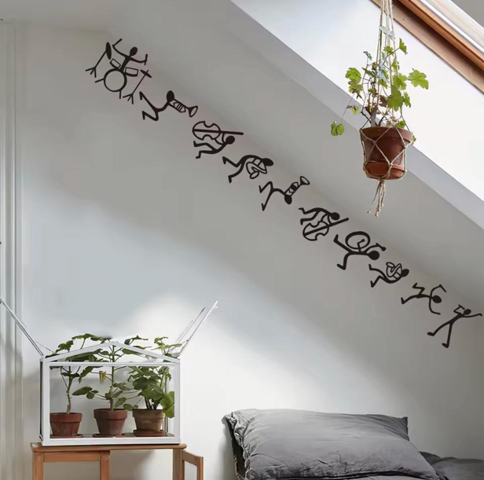 Creative Music Band Wall Sticker – Waterproof Artistic Vinyl Decal for ...