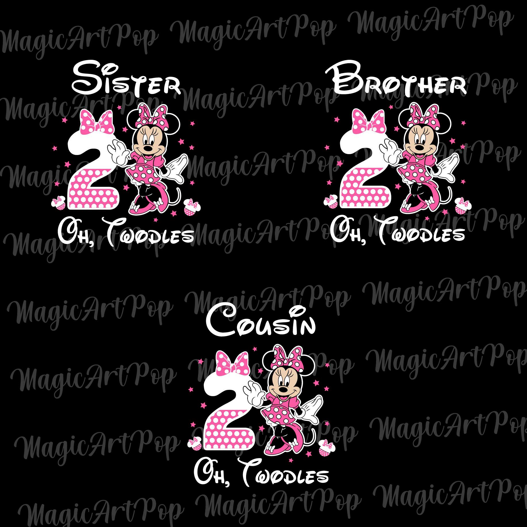 Im Twodles Mouse Girl Svg Png Bundle, Mouse 2nd Birthday Svg, Oh ...