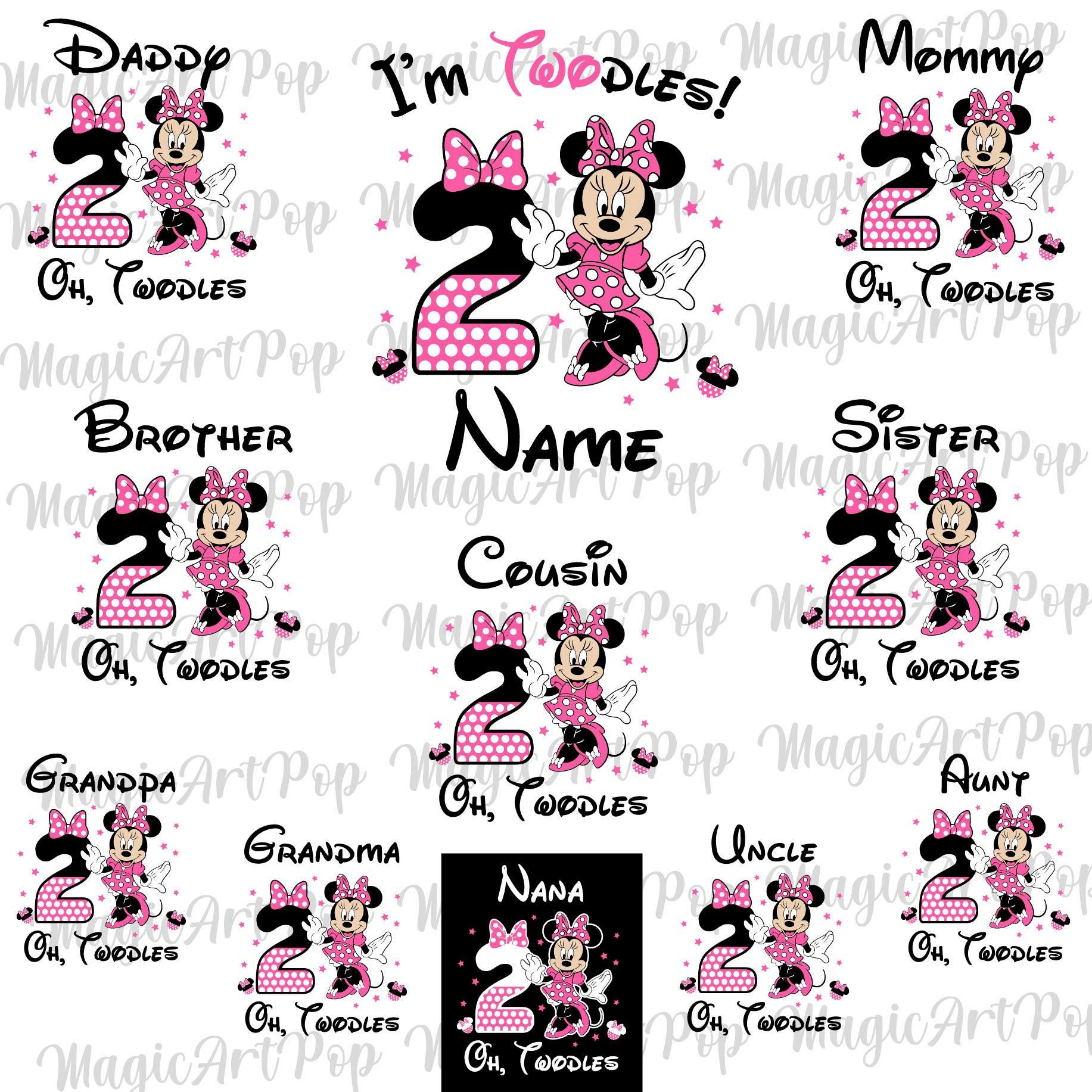 Im Twodles Mouse Girl Svg Png Bundle, Mouse 2nd Birthday Svg, Oh ...