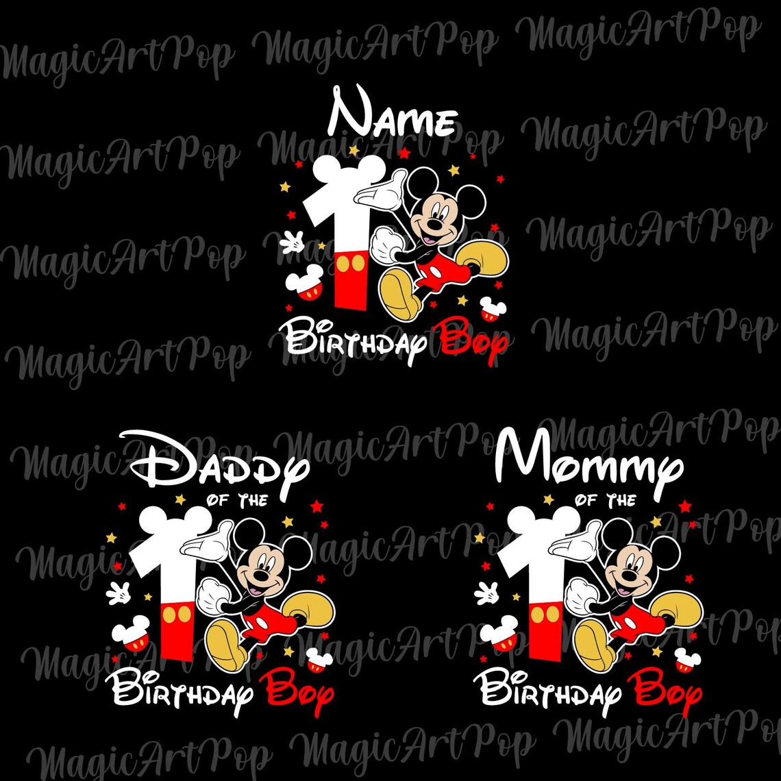 Family Birthday Boy Svg Png, Mouse My 1st Birthday Boy Svg, 1 Year Old ...