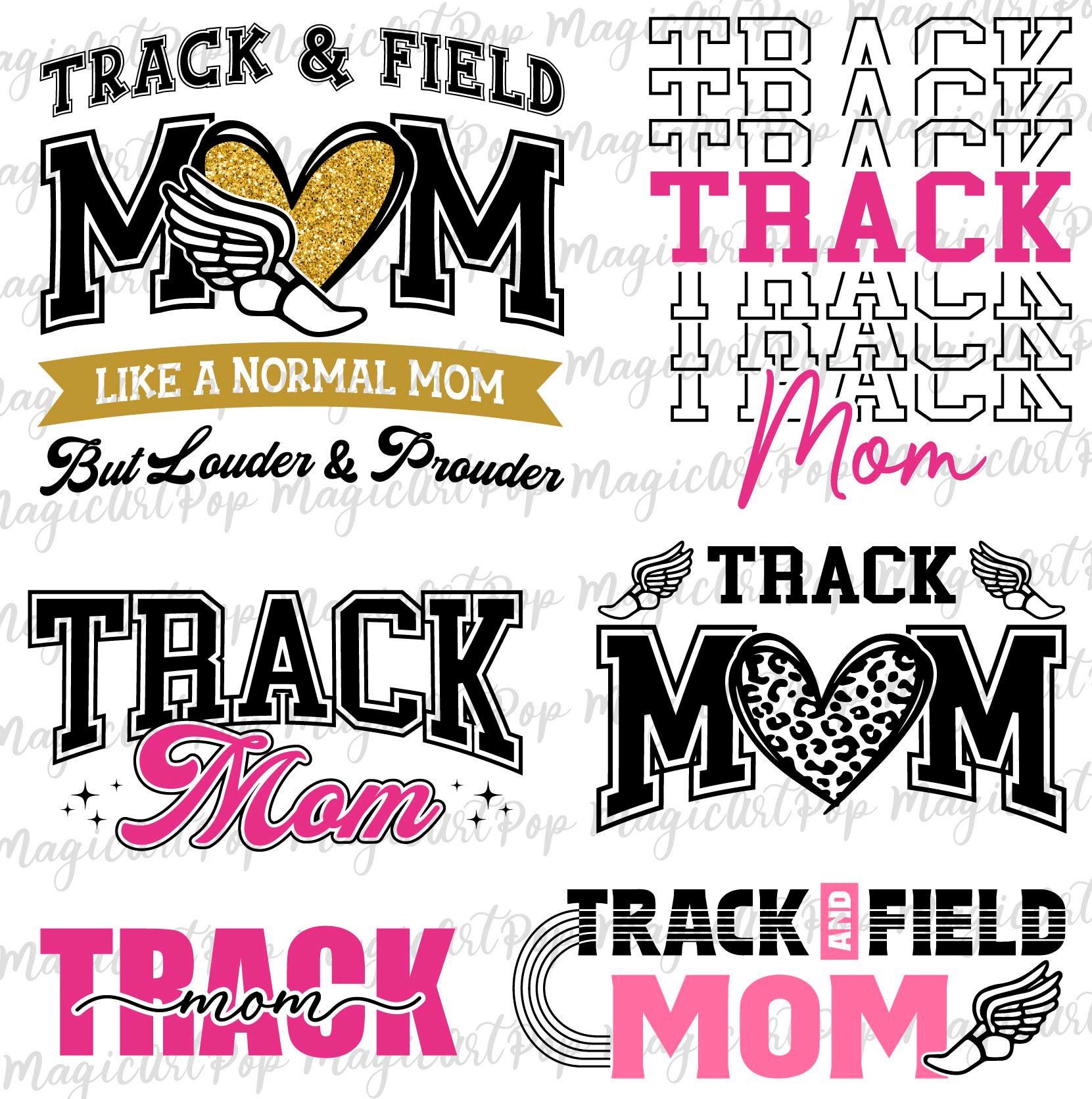 Track and Field Mom Svg Png Bundle, Loud and Proud Track Mom Svg, Track ...