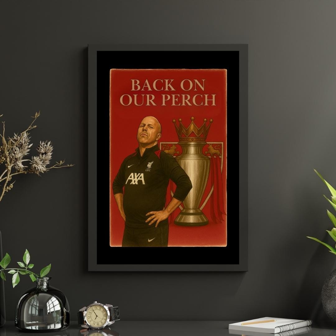 Arne Slot Liverpool FC Framed Poster | Back on Our Perch | Premier ...