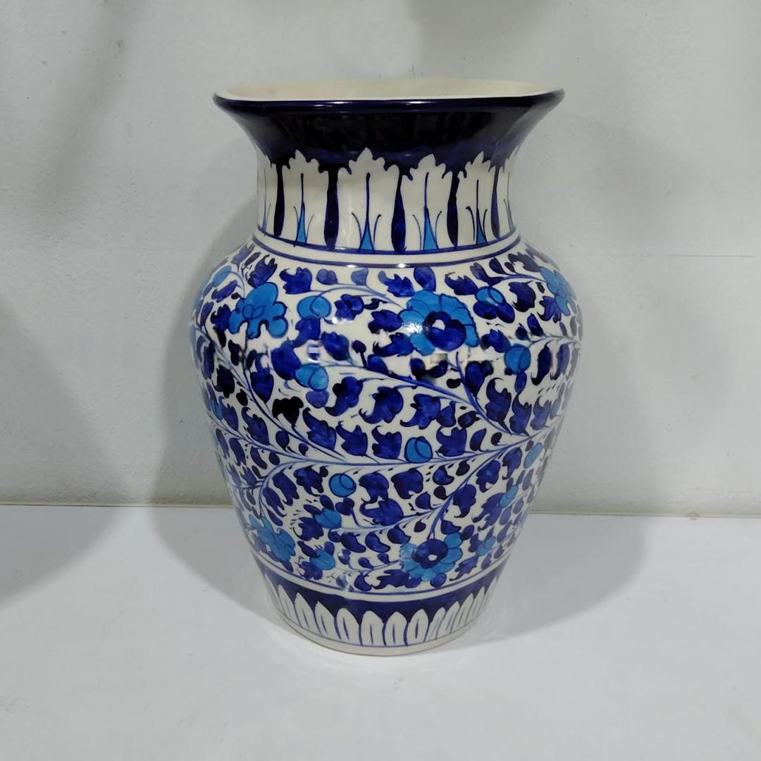 The Handmade Blue Pottery Vases - Etsy
