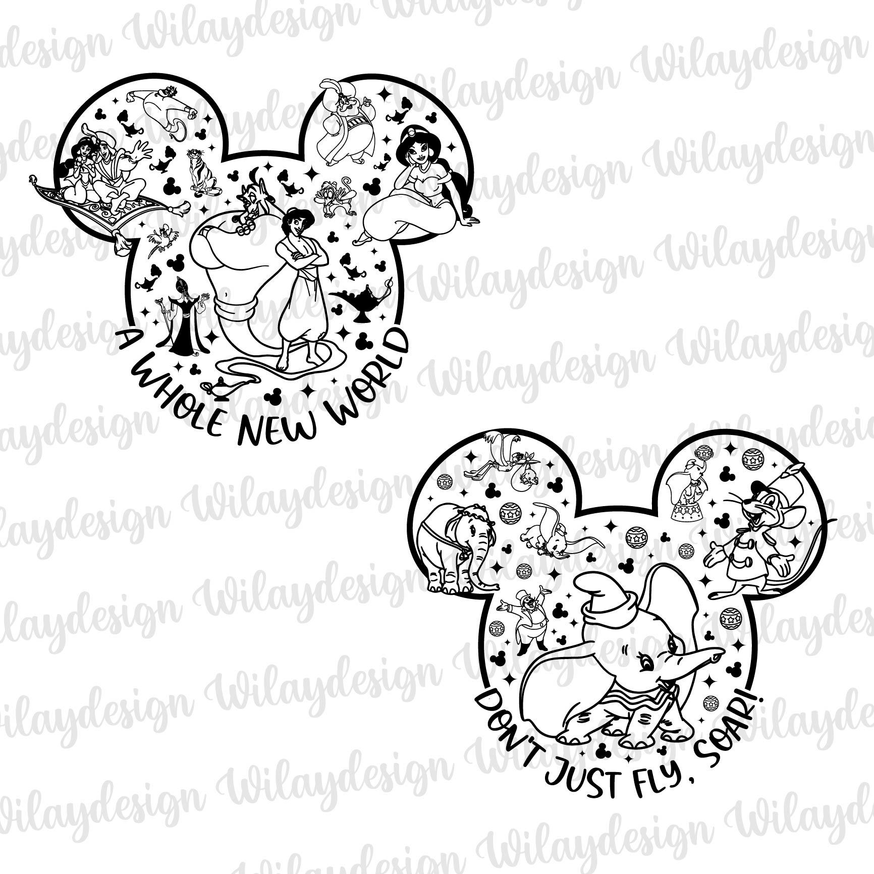 Mouse Head Outline Svg Png Bundle, Mouse Head Friends Svg, Magical ...