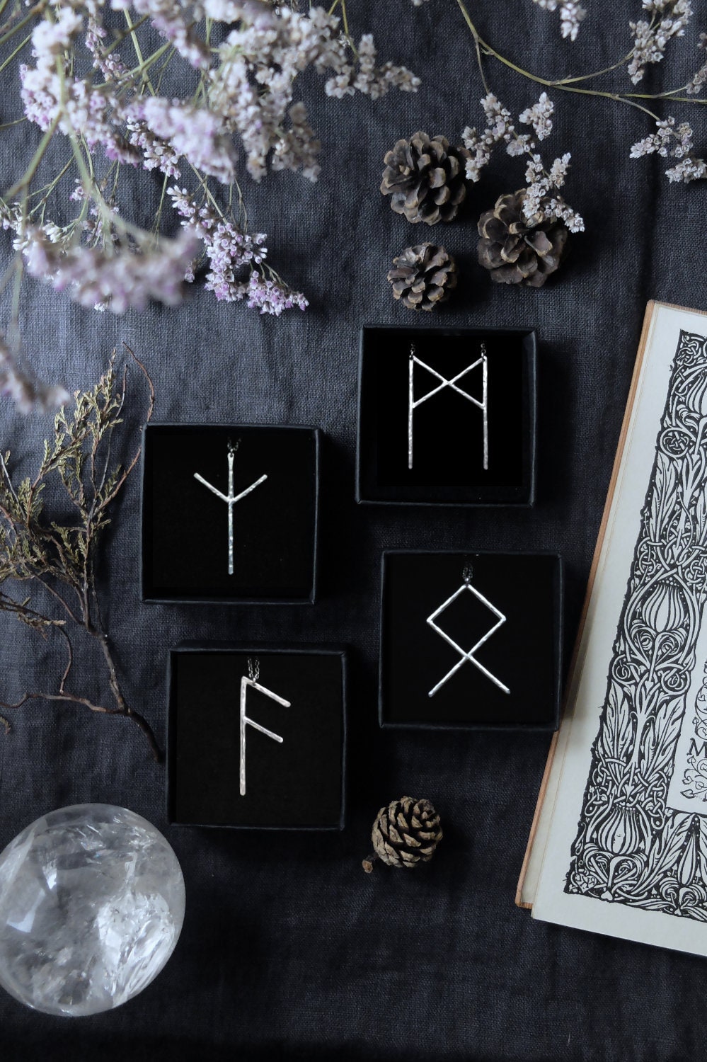 Vördr. Runic Talisman. Bespoke sterling Silver Pick a Rune: | Etsy
