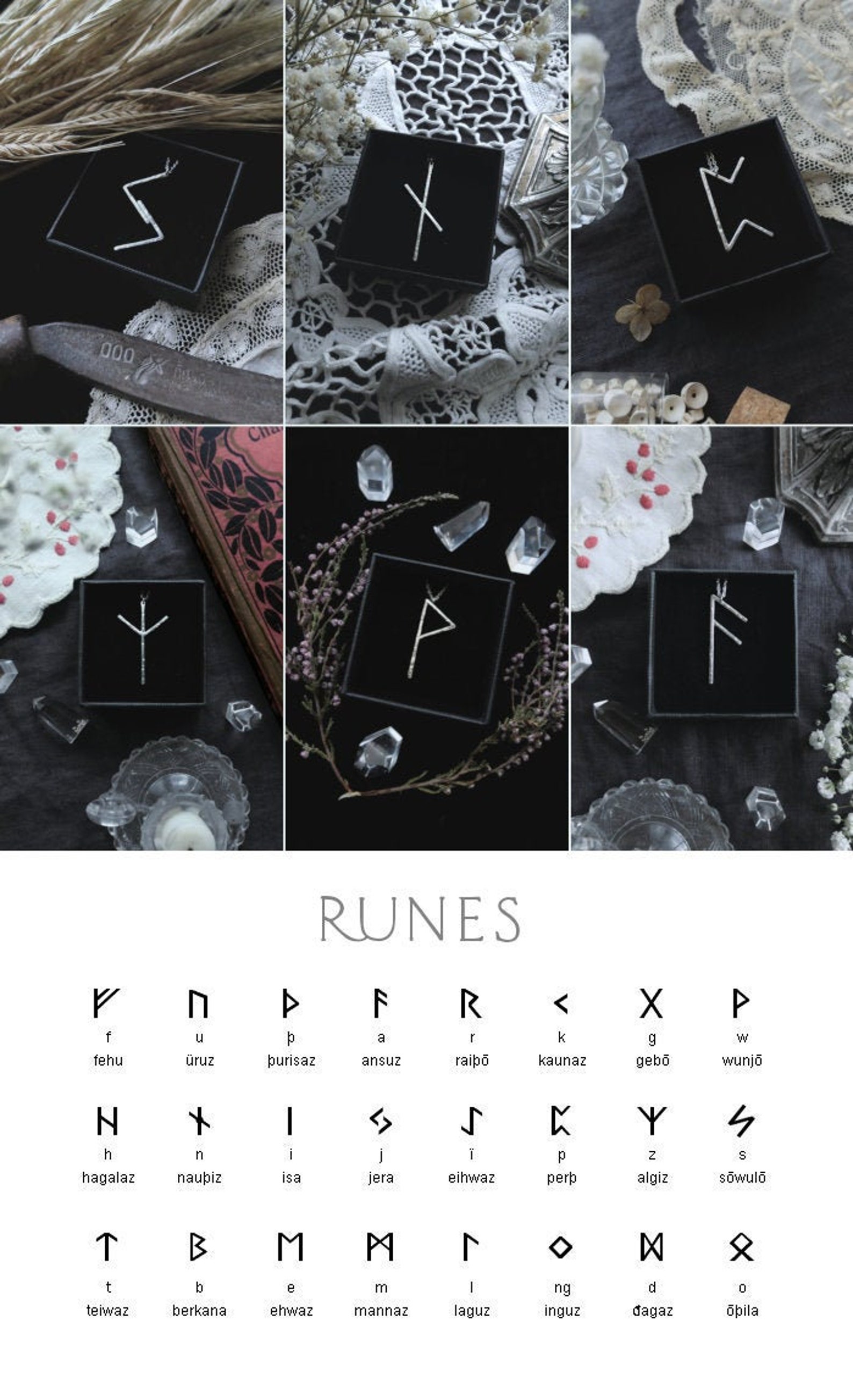 Vördr. Runic Talisman. Bespoke sterling Silver Pick a Rune: - Etsy