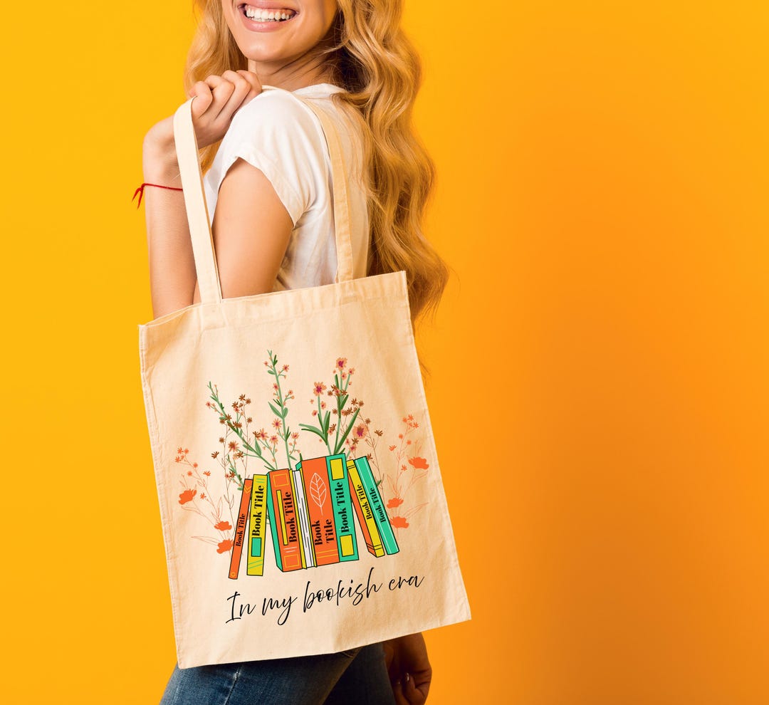 Custom Book Tote Bag With Personalized Book Titles – in My Bookish Era ...