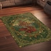 Medieval Red Dragon Rug, Gothic Fantasy Castle Carpet, Mythical ...