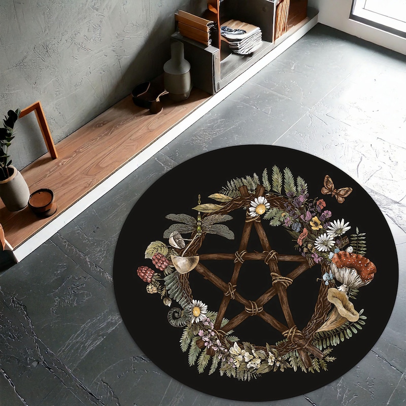Pentacle Area Rug - Etsy