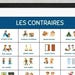 French Opposites Poster: 'les Contraires' Vocabulary Chart (digital ...