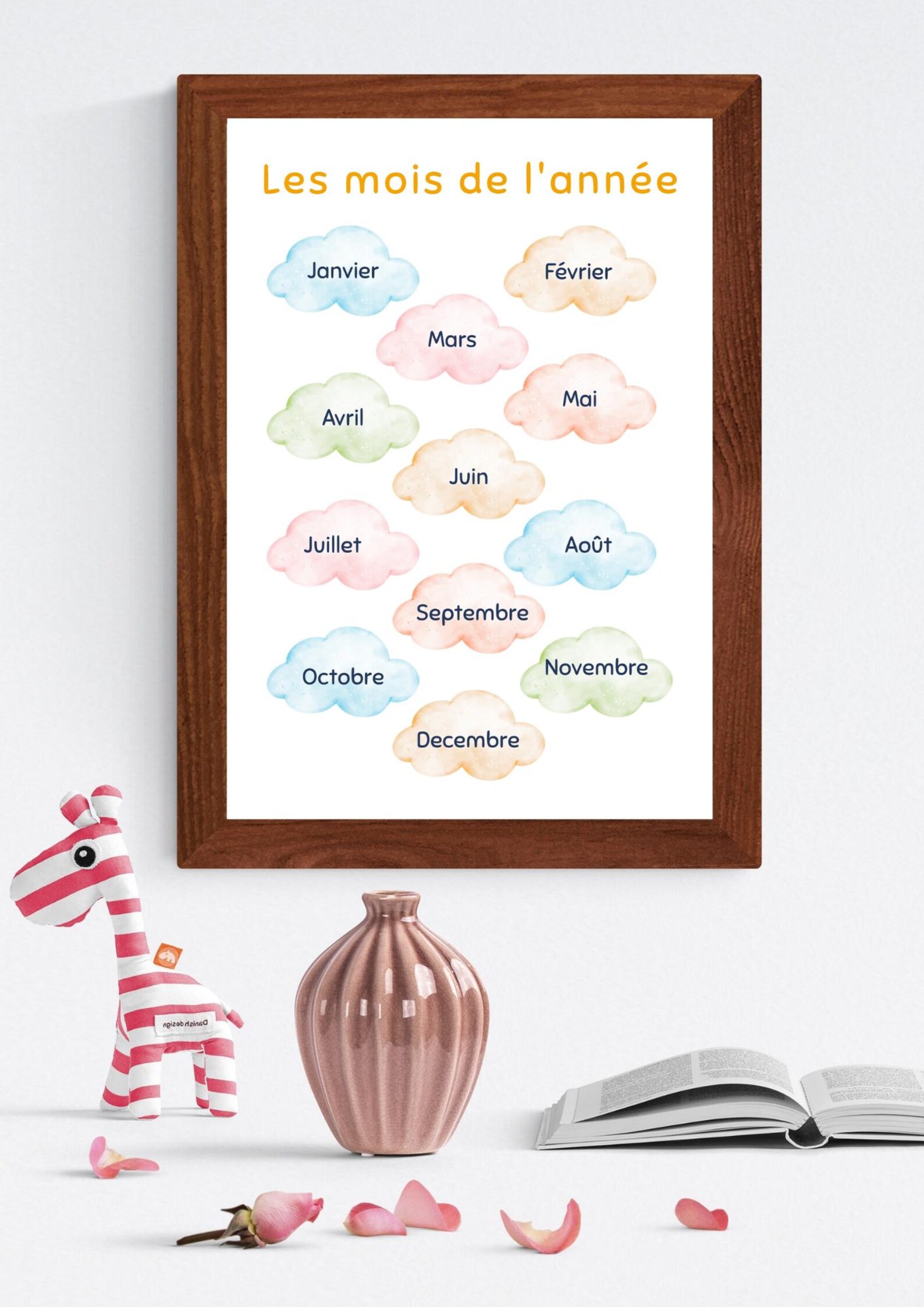 French Months of the Year Poster: Kids Classroom Decor (digital ...