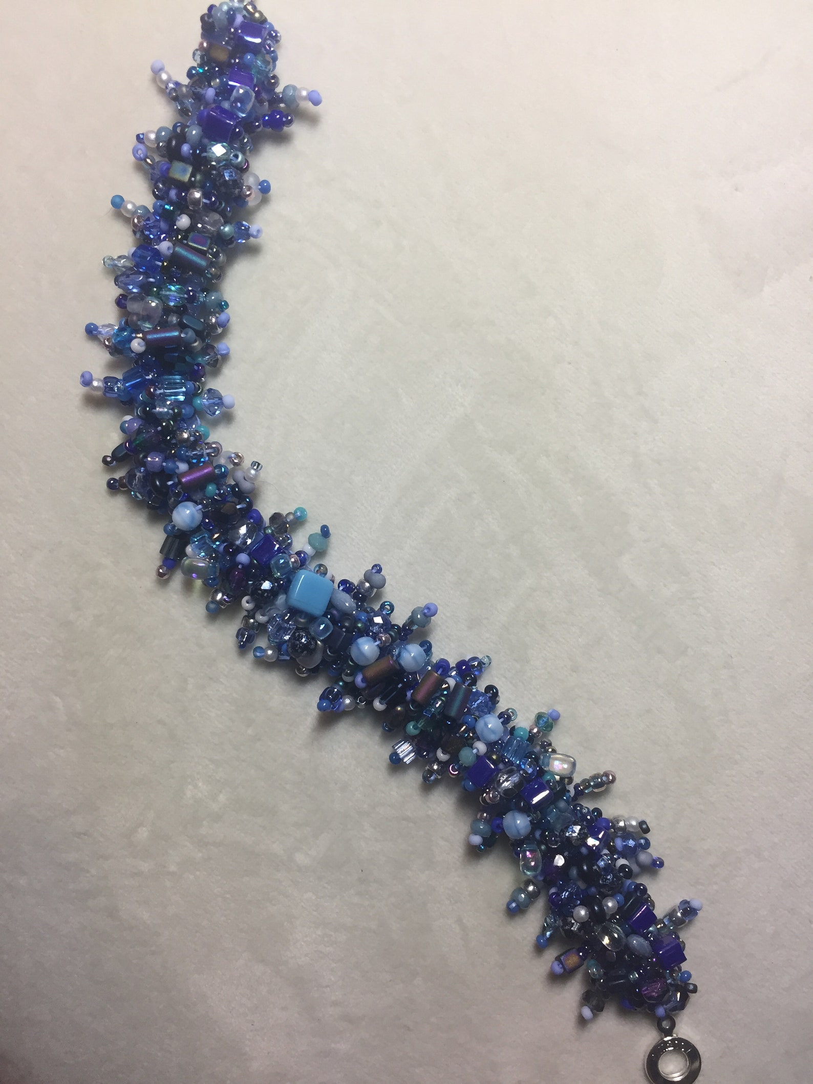 Peyote or Square Stitch Pattern Tutorial Embellished Bracelet Bead Soup ...