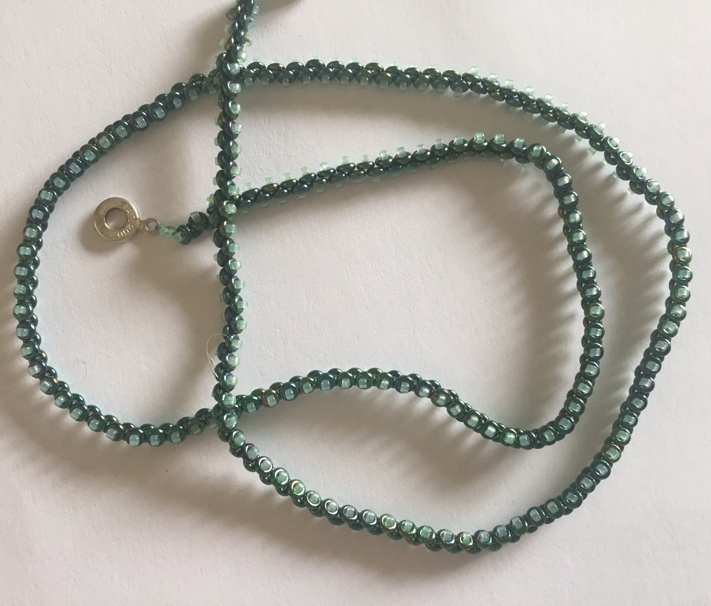 PATTERN Tutorial Bead Woven Chain Using O Beads or Demi Round | Etsy