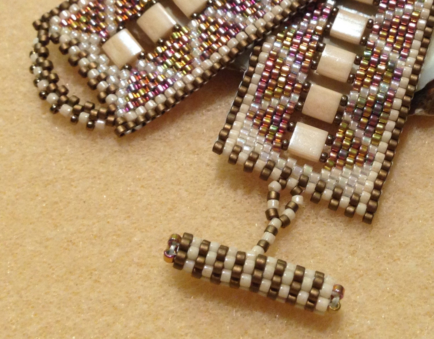 PATTERN Tila Triangle Peyote Word Chart With Spacing for Tila Beads - Etsy