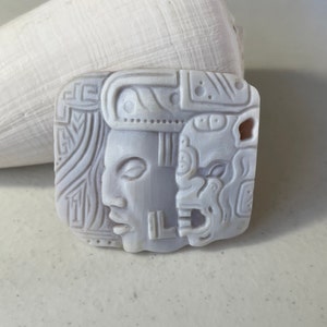 Carved Cameo Cabochon Mexican Indian Aztec Monkey Face Shell Gift - Etsy