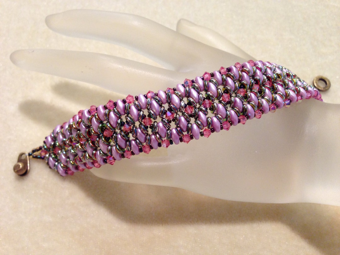 PATTERN O My Super Duo Bracelet Seed Beads Crystals RAW - Etsy