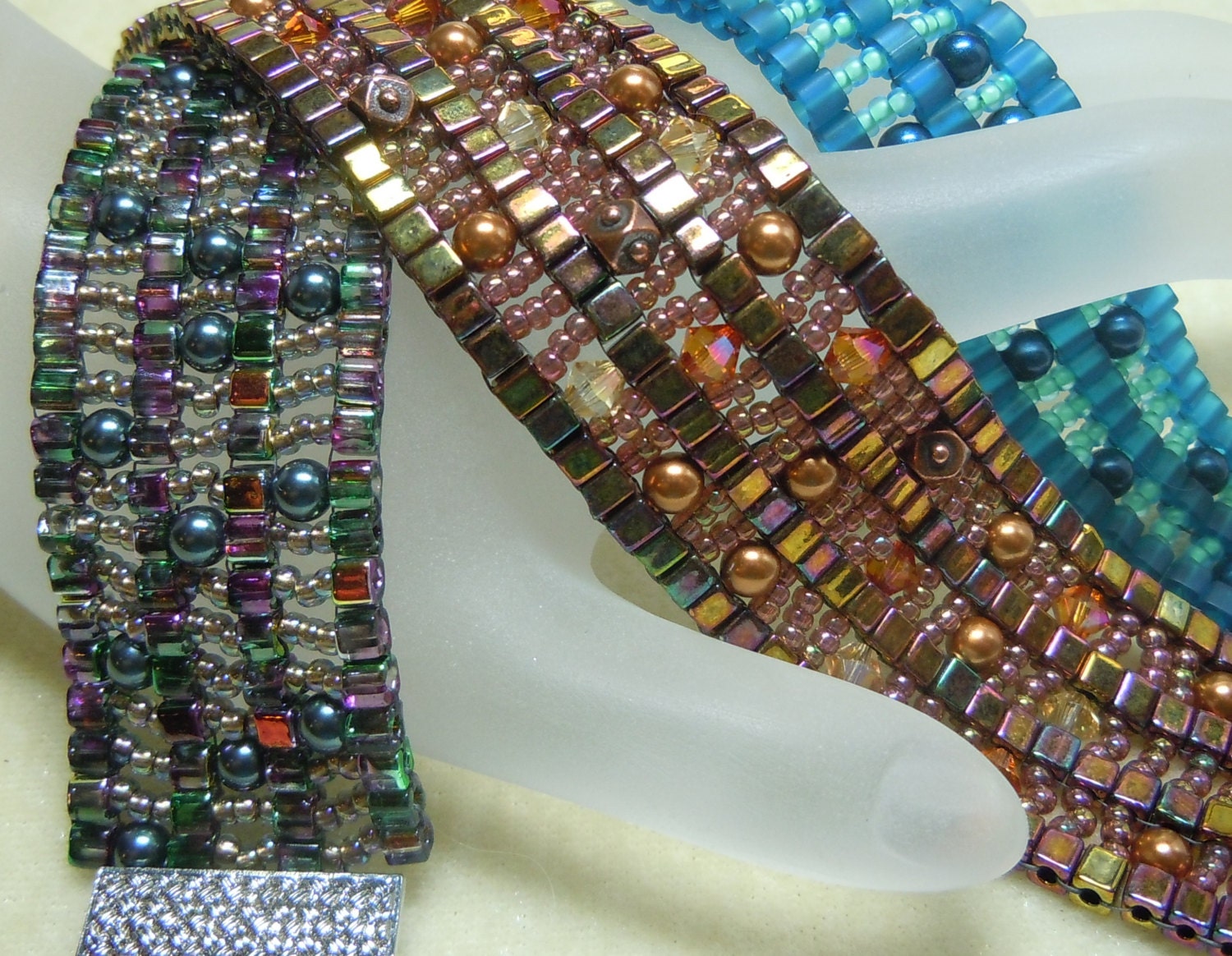 PATTERN Cubes and Ladders Cuff Bracelet Fun and Fast - Etsy