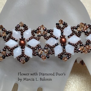 PATTERN Diamond Duo Bouquet Bracelet Tutorial - Etsy