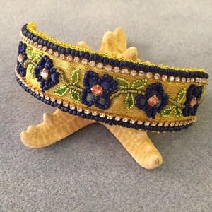 Pattern Tutorial Ribbon Foundation Bead Embroidery Cuff Bracelet With ...