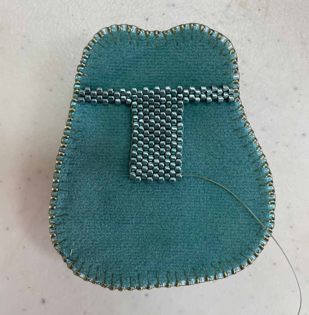 PATTERN Peyote Bail Tutorial Pendant Bead Embroidery Hidden Technique ...