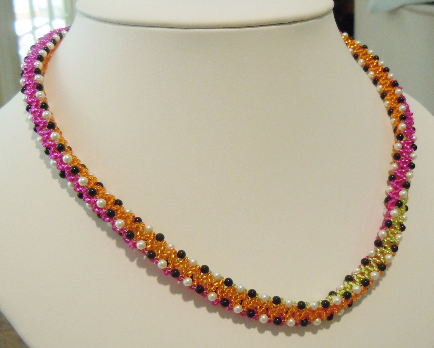 PATTERN Tri-Chevron Chain Bead Weaving Necklace | Etsy