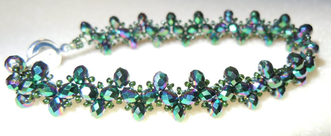 PATTERN Tutorial Triangle Weave Bracelet Traditional Design - Etsy UK