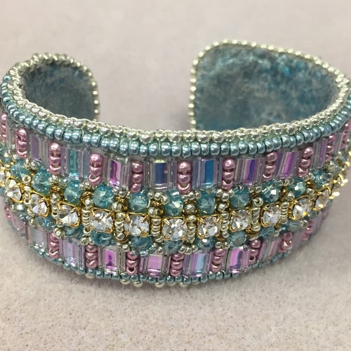 Tutorial Bead Jewelry Making PDF Pattern Cuff Bracelet - Etsy